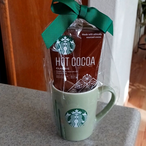 Starbucks | Dining | Starbucks Coffee Mug With Hot Cocoa Gift Set ...